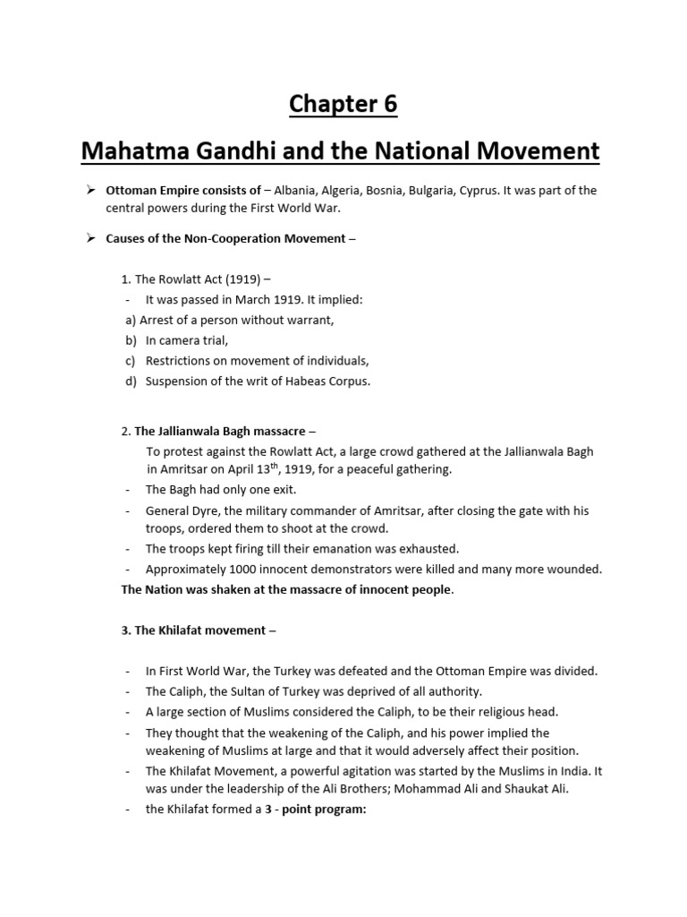 Gandhi's Role in India's Freedom Movements | PDF | Mahatma Gandhi ...