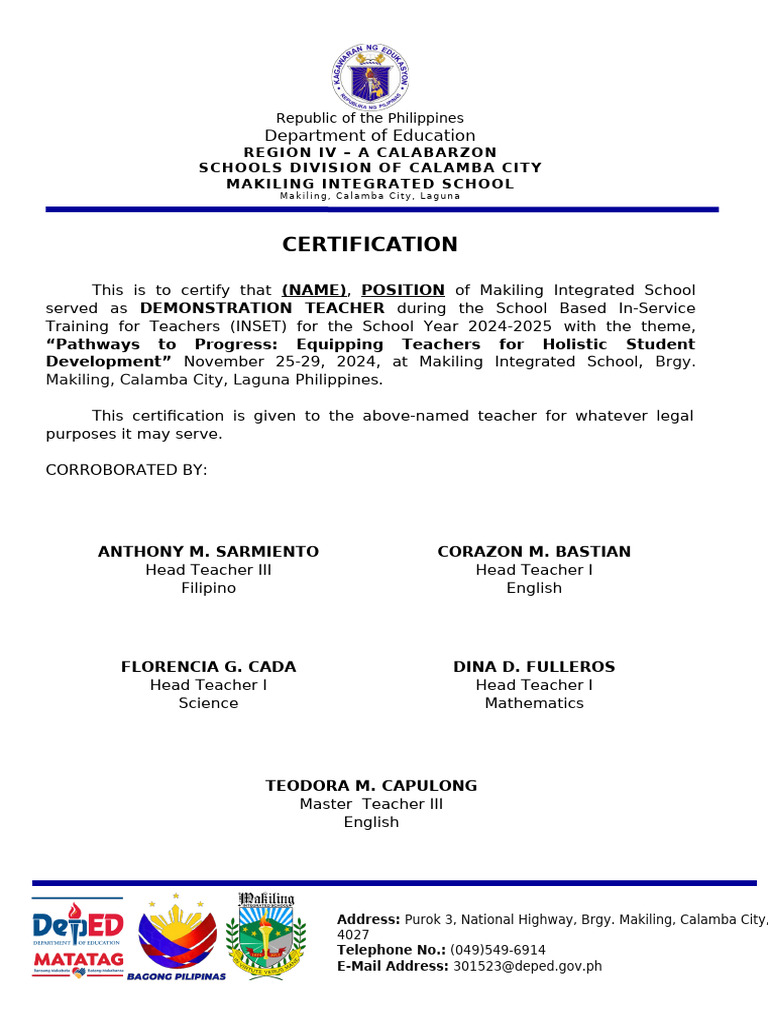 Certificate of Corroboration | PDF