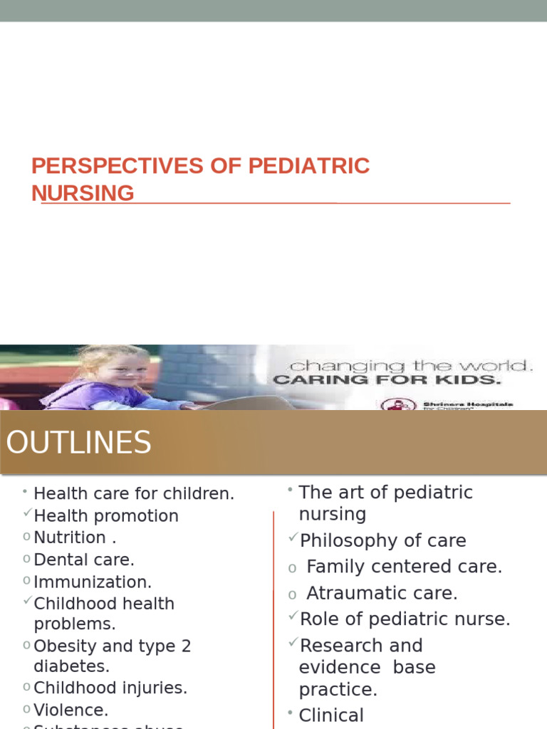 1-Perspective of Pediatric Nursing | PDF | Human Nutrition | Breastfeeding
