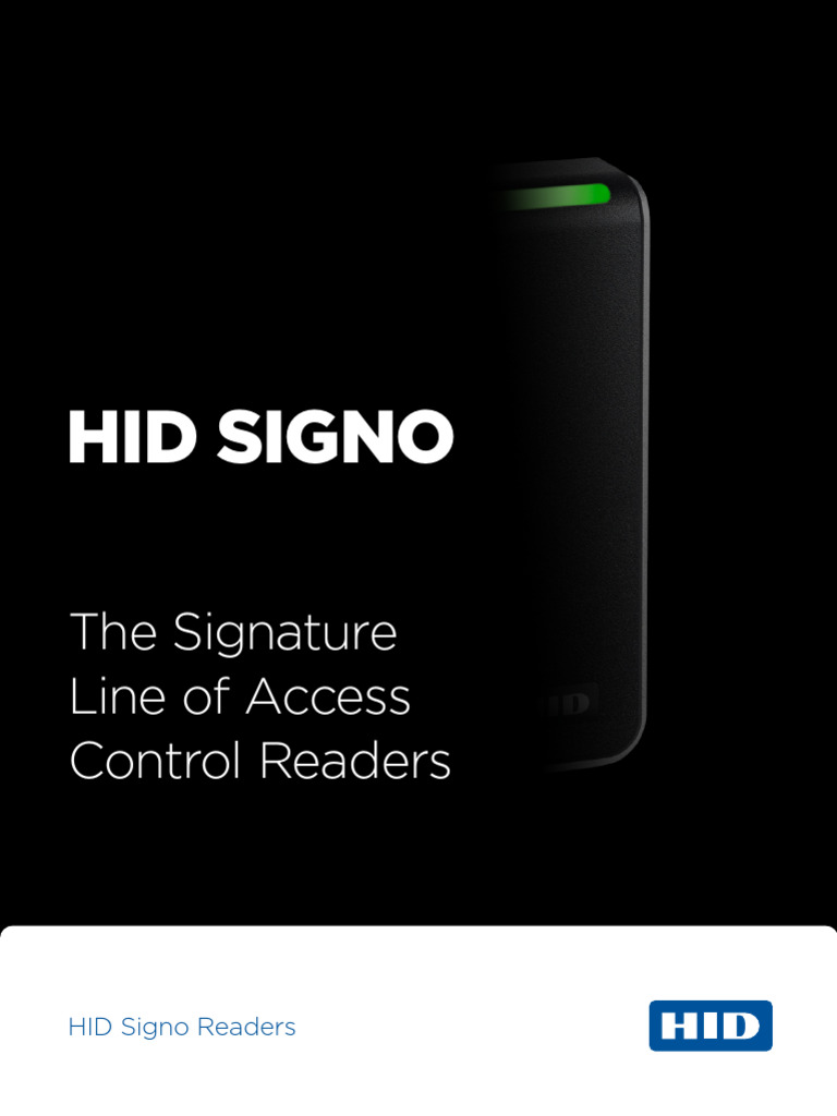 hid-sign-reader_br_r01_lt_en | PDF | Access Control | Computing