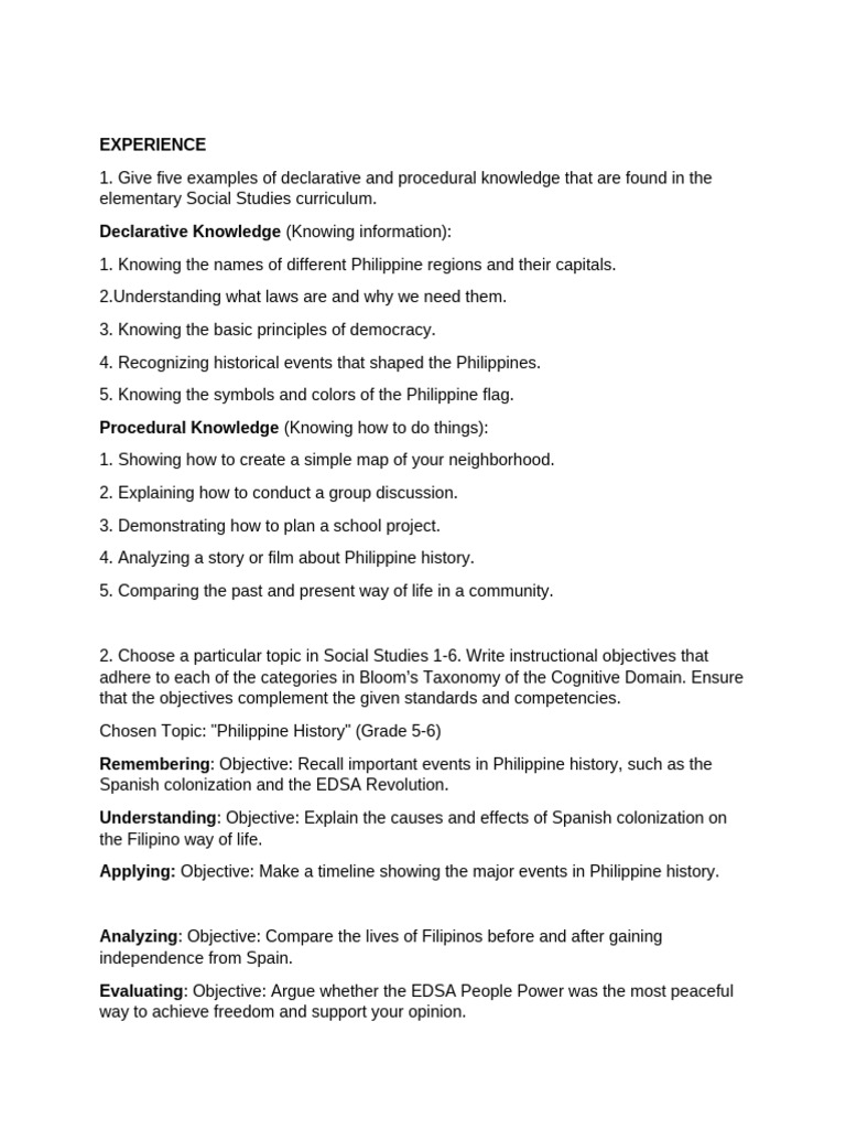 EXP | PDF | Teachers | Learning