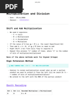 Part 2 - Booth and Modified Booth Multiplication | PDF | Multiplication ...
