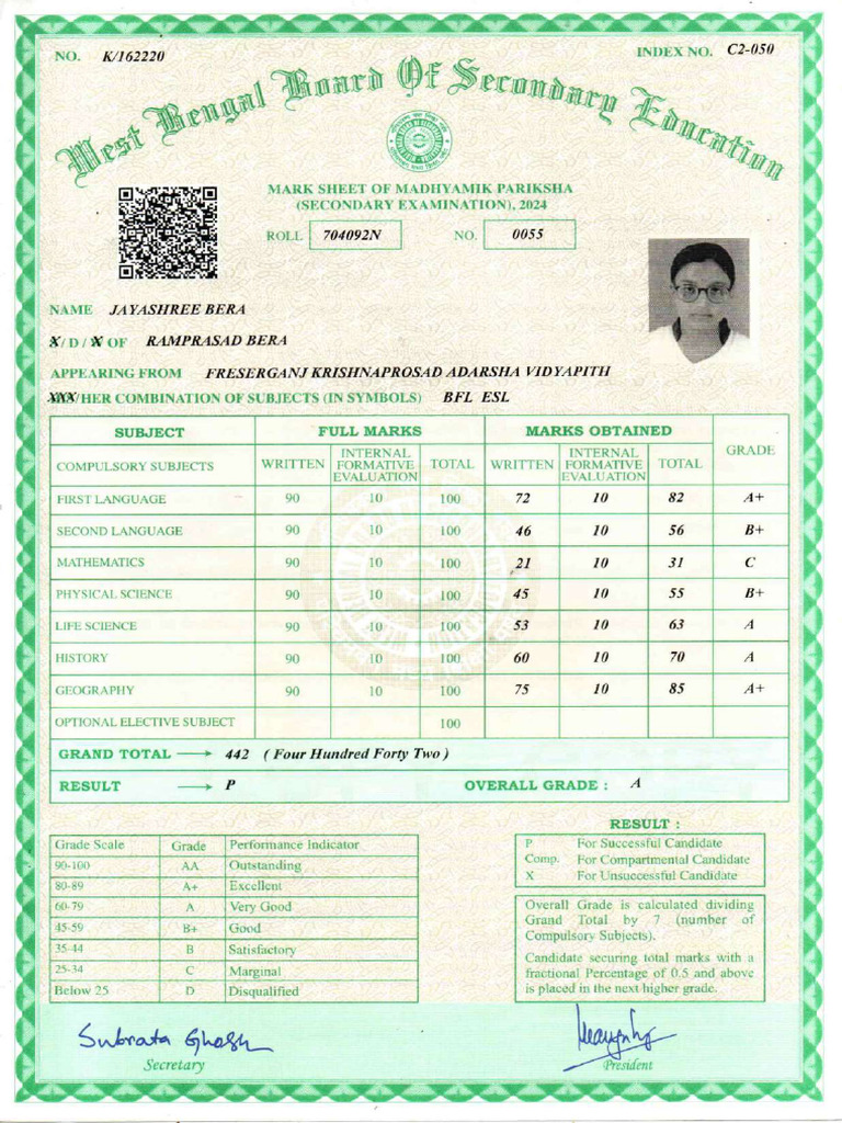 10 Marksheet | PDF