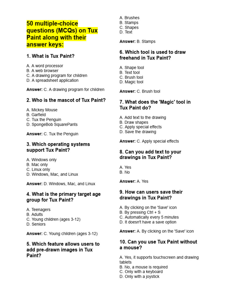 ICT Olympiad Sample Questions | PDF | Computing | Software
