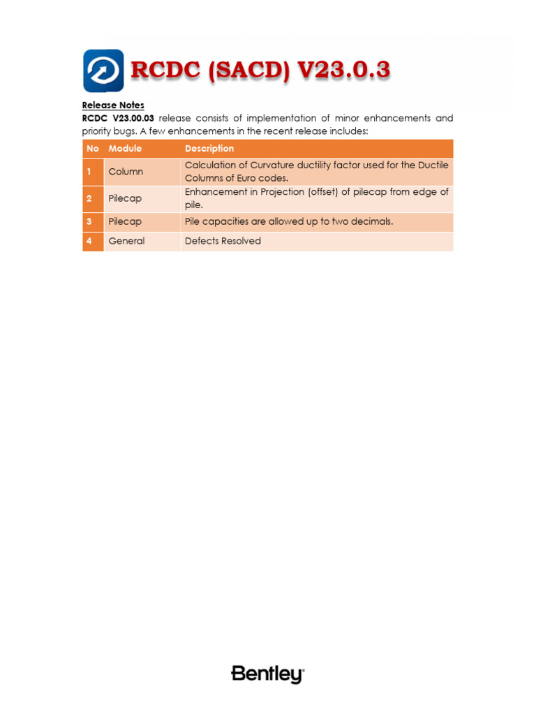 SACD (RCDC) - Release Note - 2023.00.03 - R0 | PDF | Mechanical Engineering