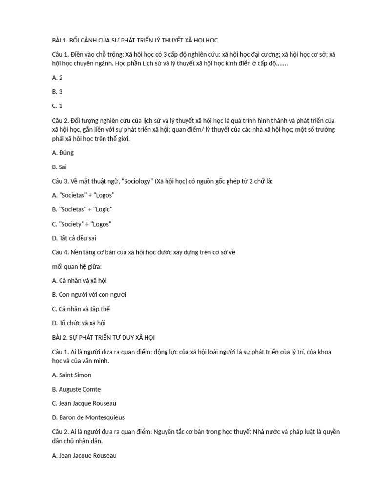 lịch sử XHH | PDF