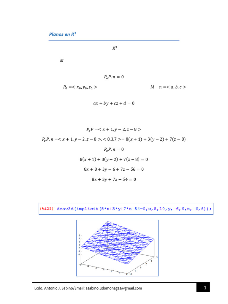 Tema 2 (Cap3) - Planos en R3 | PDF | Vector Euclidiano | Espacio vectorial
