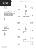 Unit 7 - Answer Key | PDF