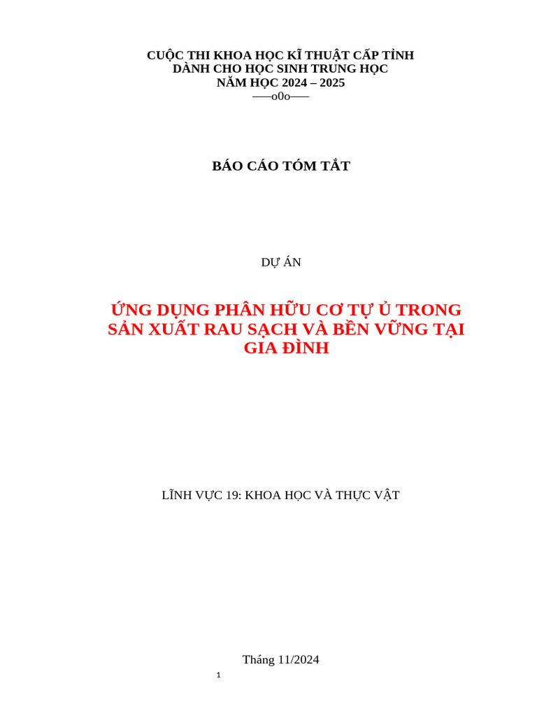 Bao Cao Tom Tat - 10 | PDF