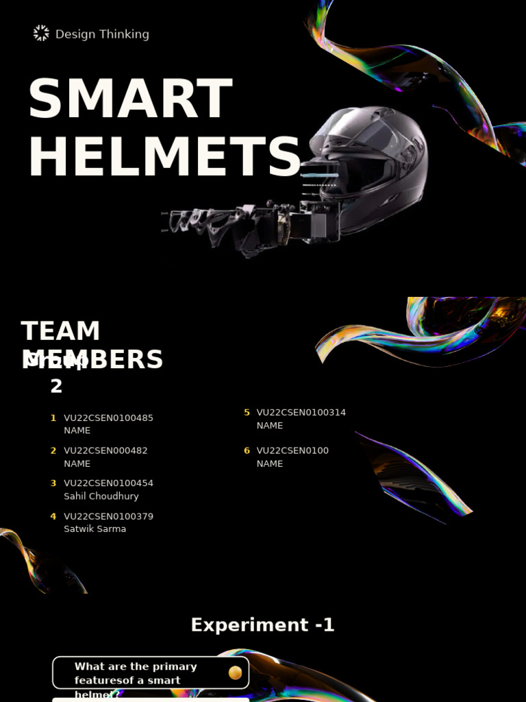 Smart Helmets | PDF | Usability | Design Thinking
