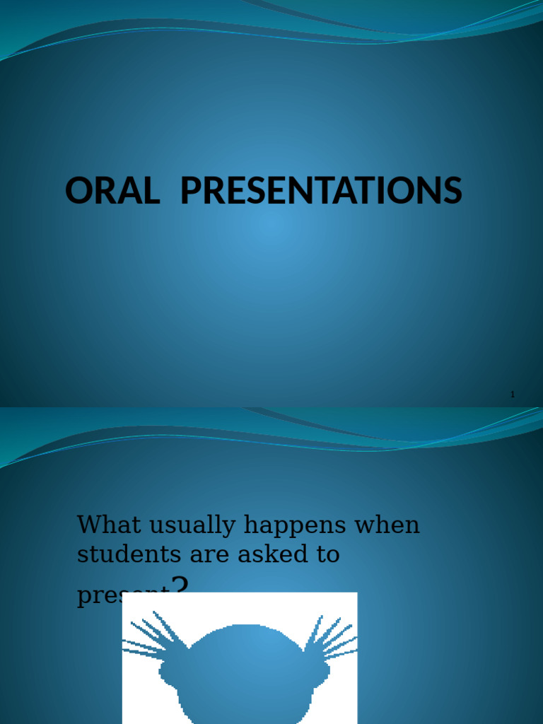 Oral Presentation 2-1 | PDF | Nonverbal Communication | Communication