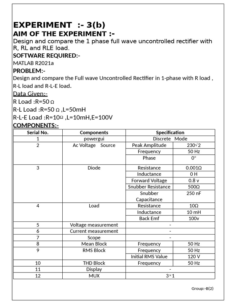 2(b) | PDF | Rectifier | Root Mean Square