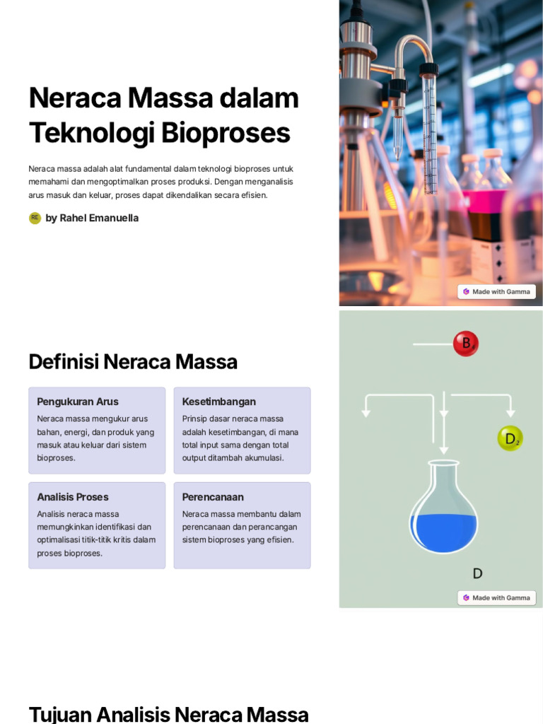 Neraca-Massa-dalam-Teknologi-Bioproses | PDF