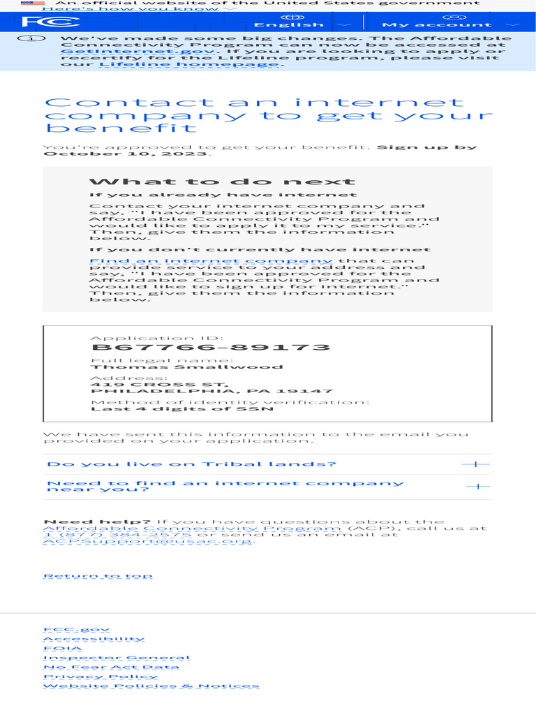 NV Flow - National Verifier - Consumer Broadband B 1-7-CertifyB | PDF