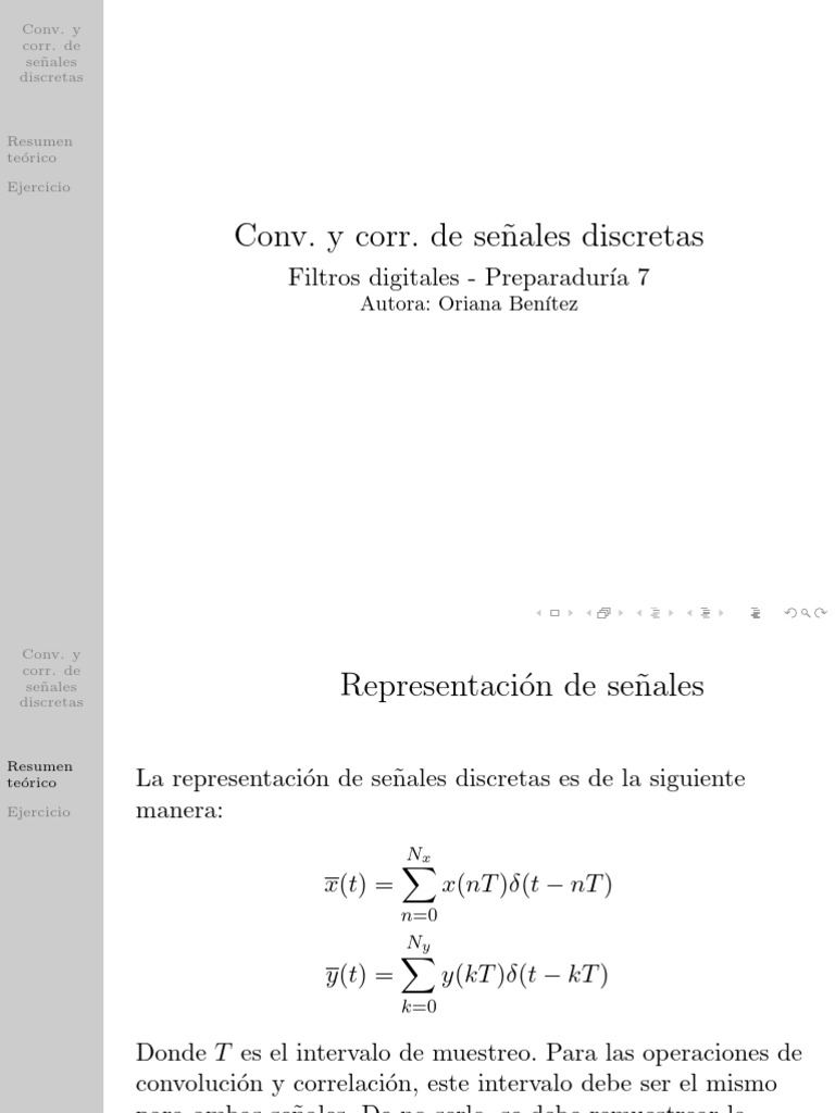 Conv. y Corr. de Señales Discretas | PDF | Análisis de Fourier | Electrónica