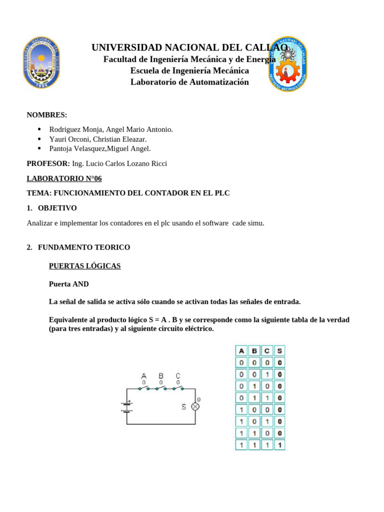 Informe N06 Automatización 6 | PDF | Software | Controlador lógico programable