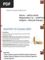 Elbow Joint Goniometry Guide | PDF