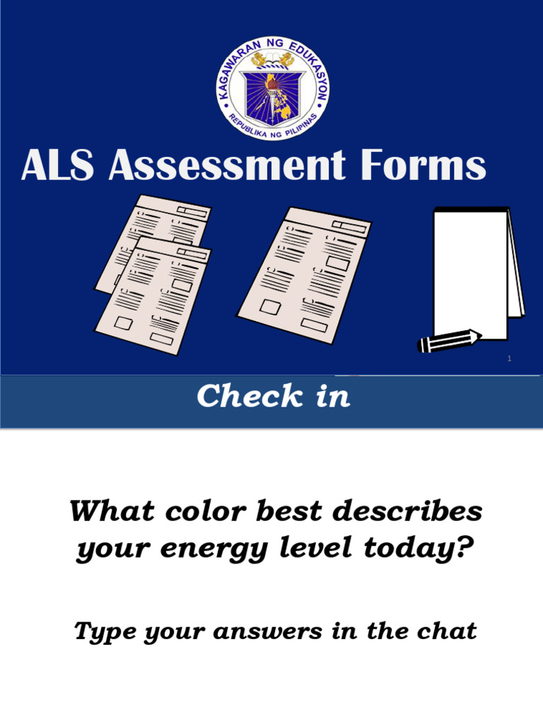 ALS Assessment Forms ILA | PDF | Learning | Cognitive Science