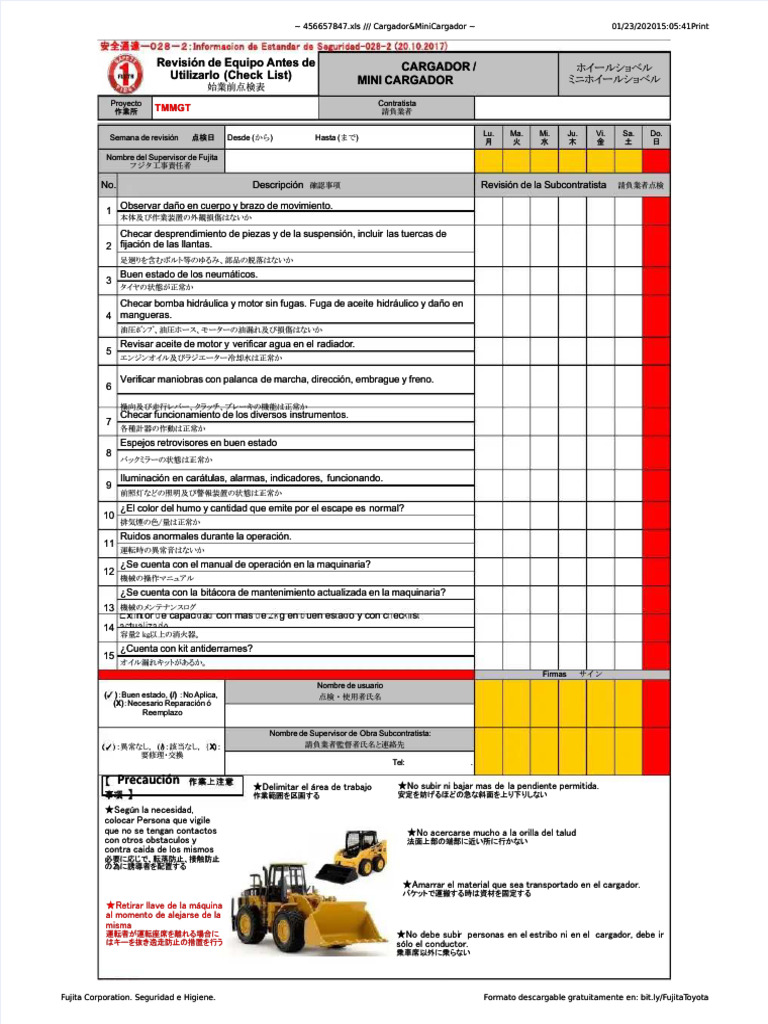 check list 05 | PDF | Partes de vehículo | Vehículos