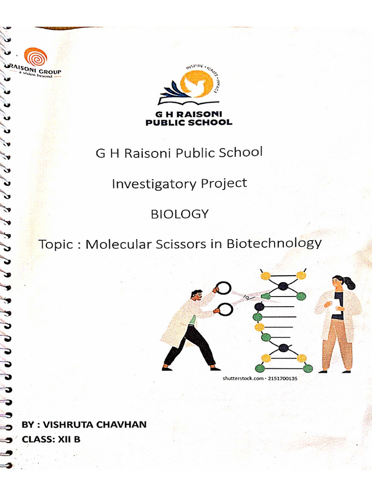 Biology Project Sample Copy (Class12) | PDF