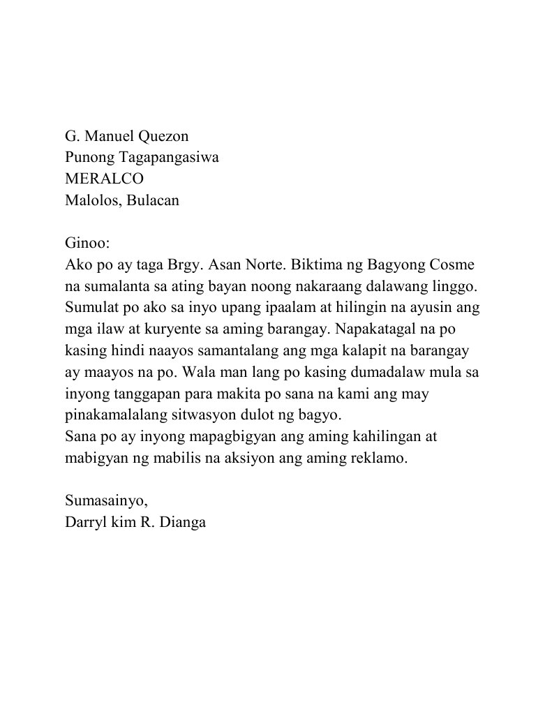 Liham Pangangalakal | PDF