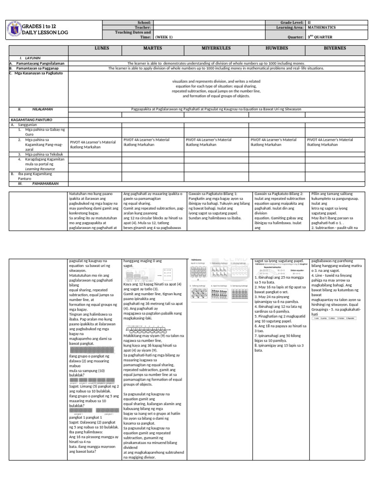 Math 2 DLL Q3 W1 | PDF