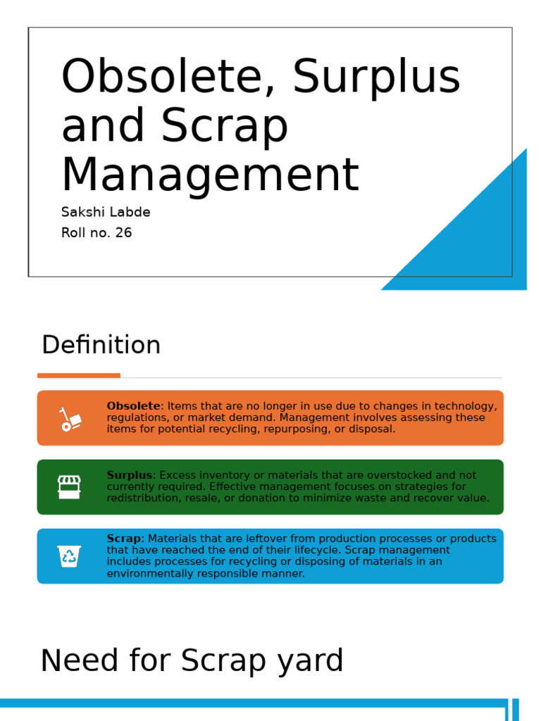 scrap management | PDF | Waste Management | Scrap