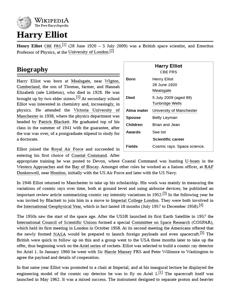 Harry_Elliot | PDF | Outer Space | Astronomy