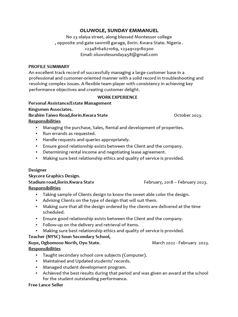 cv new | PDF | Computing