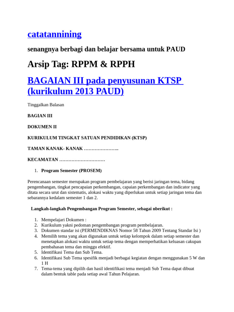 Contoh RPPM | PDF