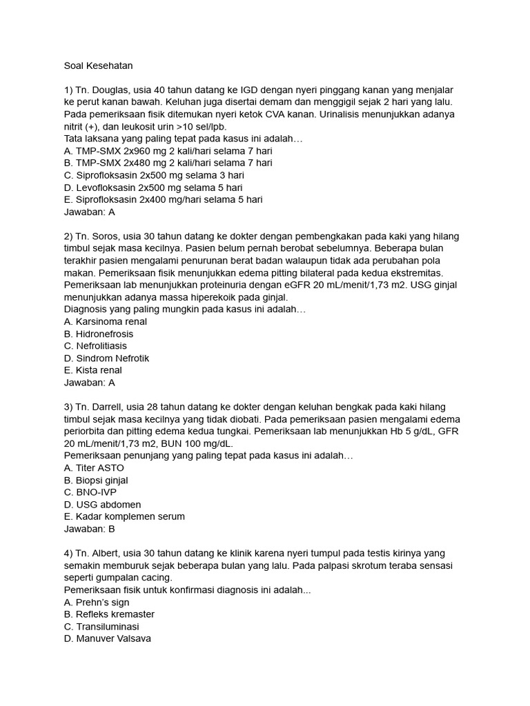 Soal Kesehatan | PDF