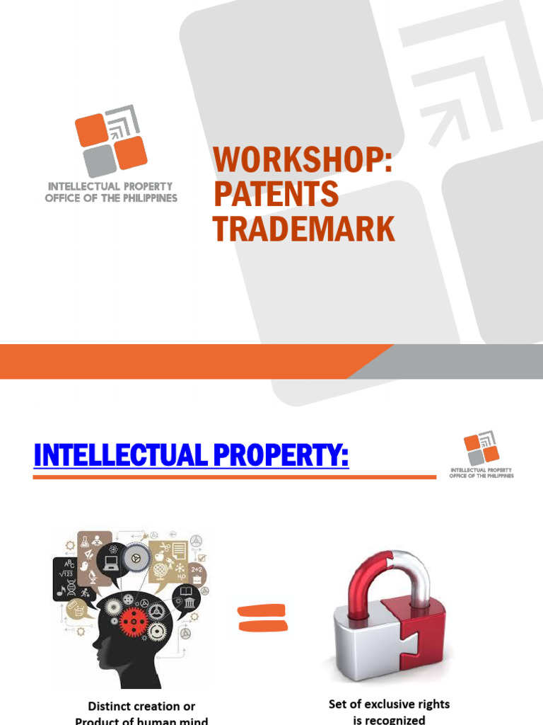Patents and TM Workshop | PDF | Patent | Intellectual Property