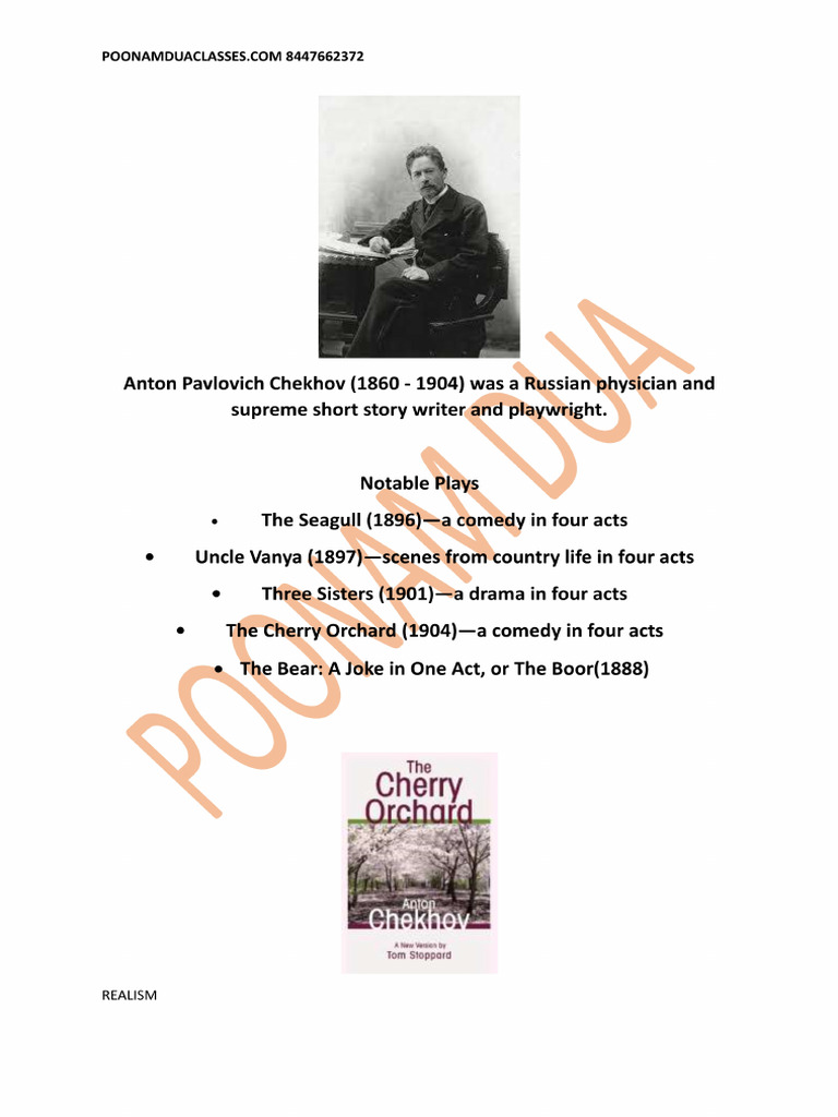19 Anton Chekov The Cherry Orchard The Bear | PDF