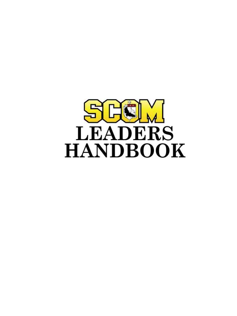 SCOM Leaders Handbook | PDF | Evangelism | Disciple (Christianity)