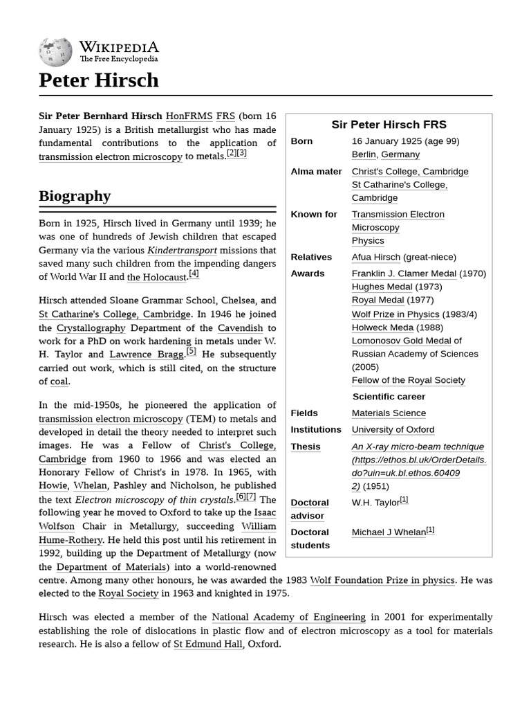 Peter_Hirsch | PDF | Materials | Physical Sciences