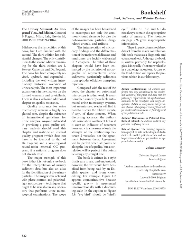 The Urinary Sediment An Integrated View | PDF | Clinical Medicine ...