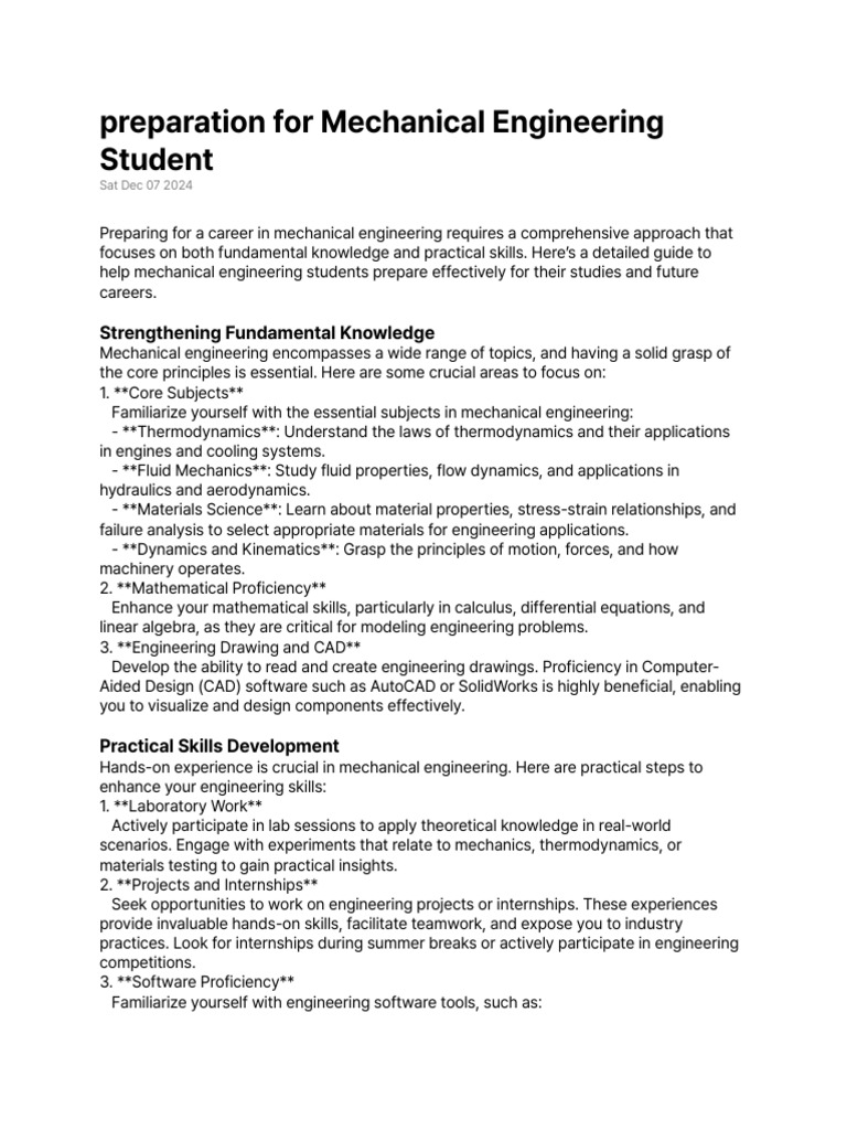 Tehcnical Strategy | PDF | Engineering | Mechanical Engineering