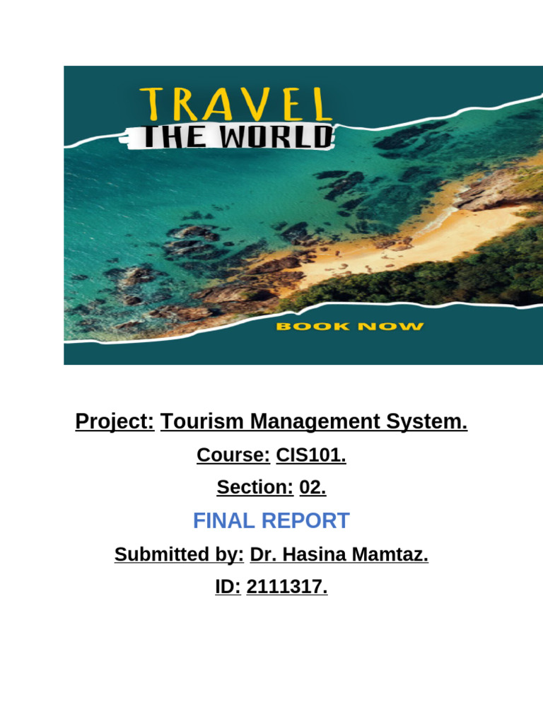 Final Report-Ifat Mallik-2111317 | PDF | Tourism | Bangladesh