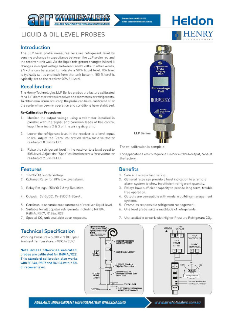 Liquid Level Switches Henry | PDF