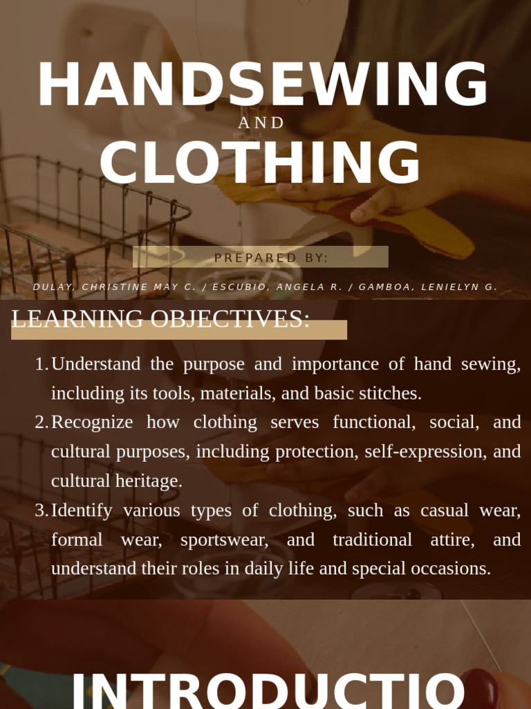 Essential Guide to Hand Sewing Basics | PDF | Sewing | Clothing