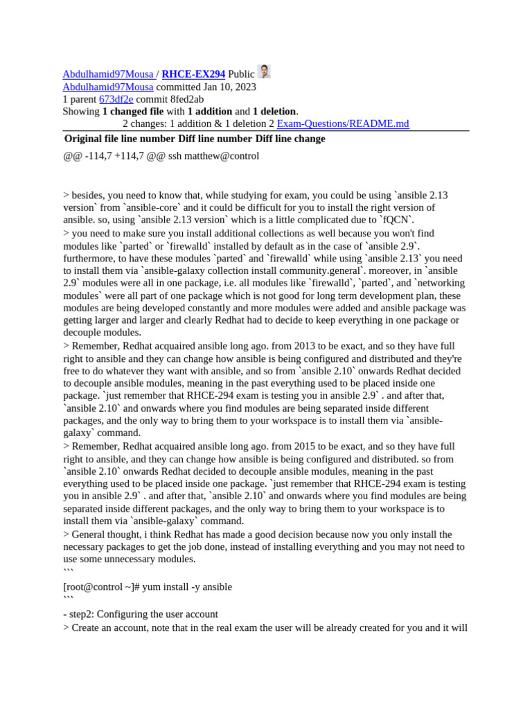 RHCE_Abdulhamid97Mousa | PDF | Secure Shell | Computing