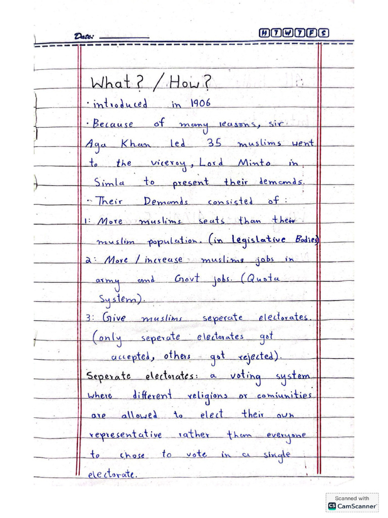 Simla Delegation Notes 2 o Level / Class 9th | PDF