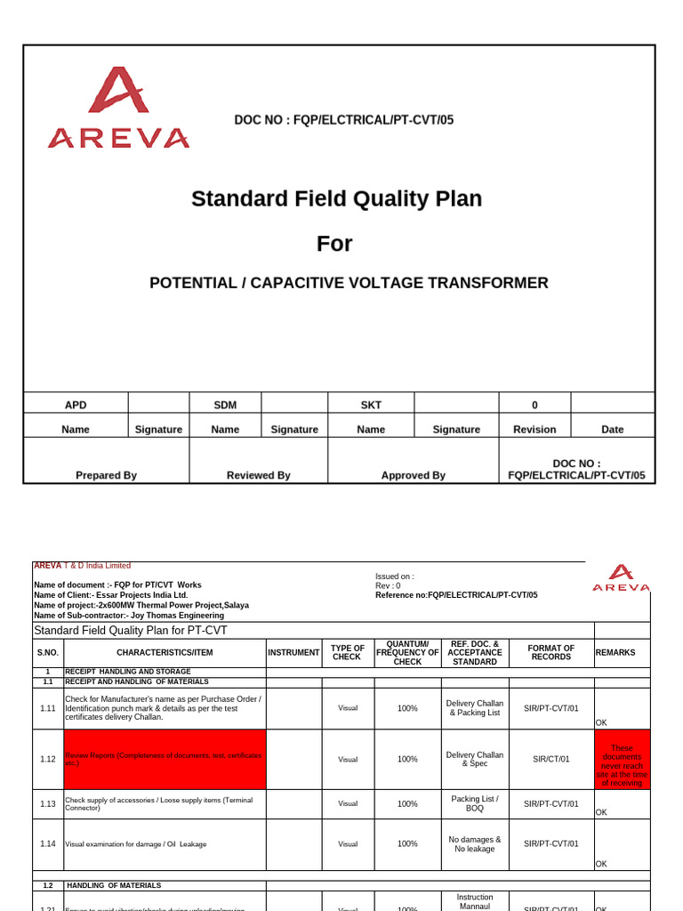 CVT 4400pf FQP 1 | PDF | Transformer | Electrical Engineering