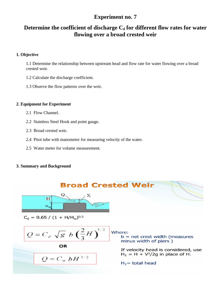 Experiment no 7 | PDF | Flow Measurement | Continuum Mechanics