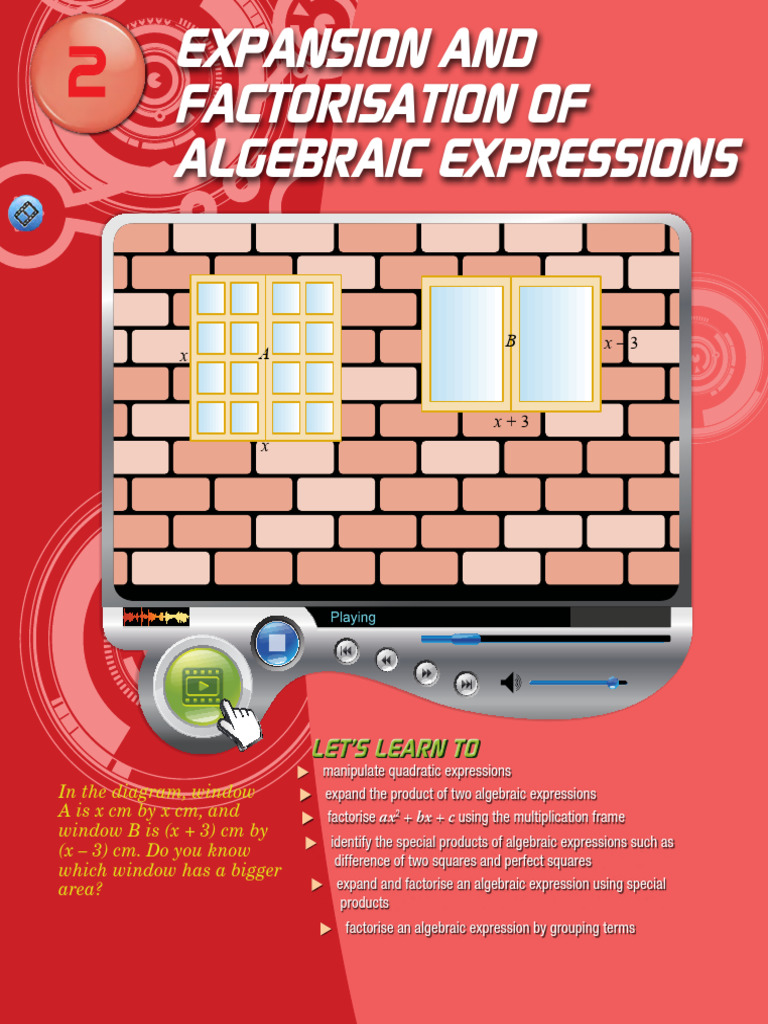 2A Chapter 2 - Expansion and Factorisation of Algebraic Expressions 2 ...