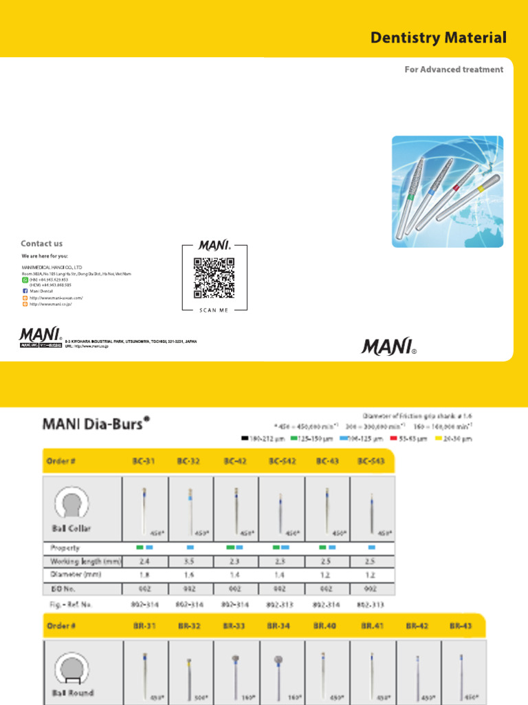 Catalogue Mui Khoan Mani Ver 2206 | PDF