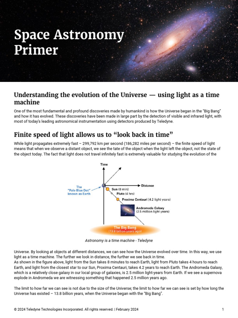 Light as a Time Machine in Astronomy | PDF | Hubble Space Telescope ...