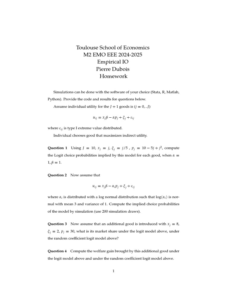 Homework 2024 2 | PDF