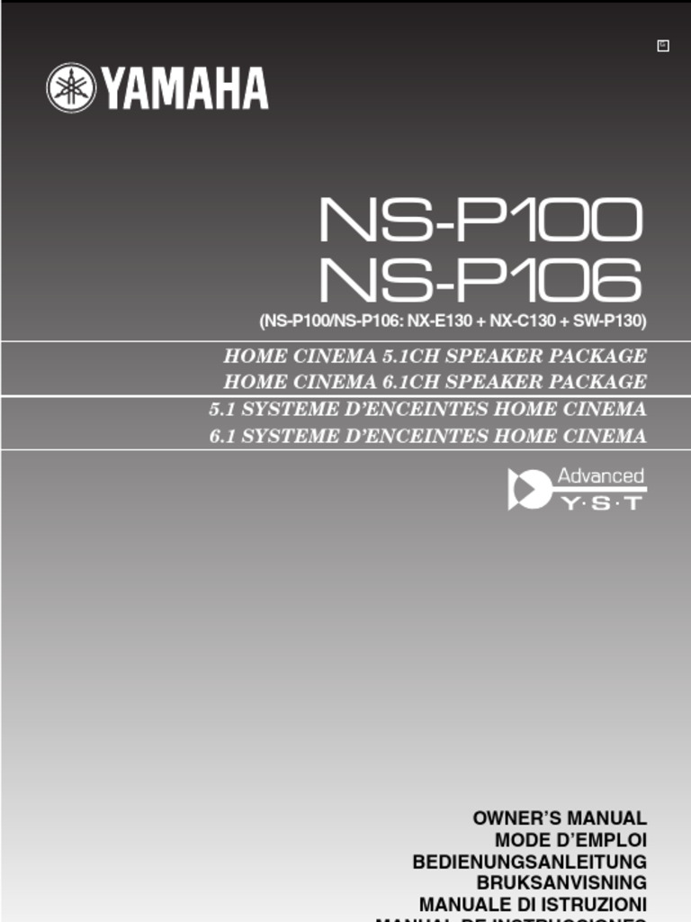 NS-P100 NS-P106: Specificaties | PDF