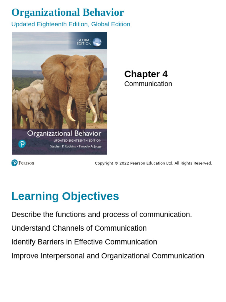 Chapter_4_Communication[1] | PDF | Communication | Nonverbal Communication